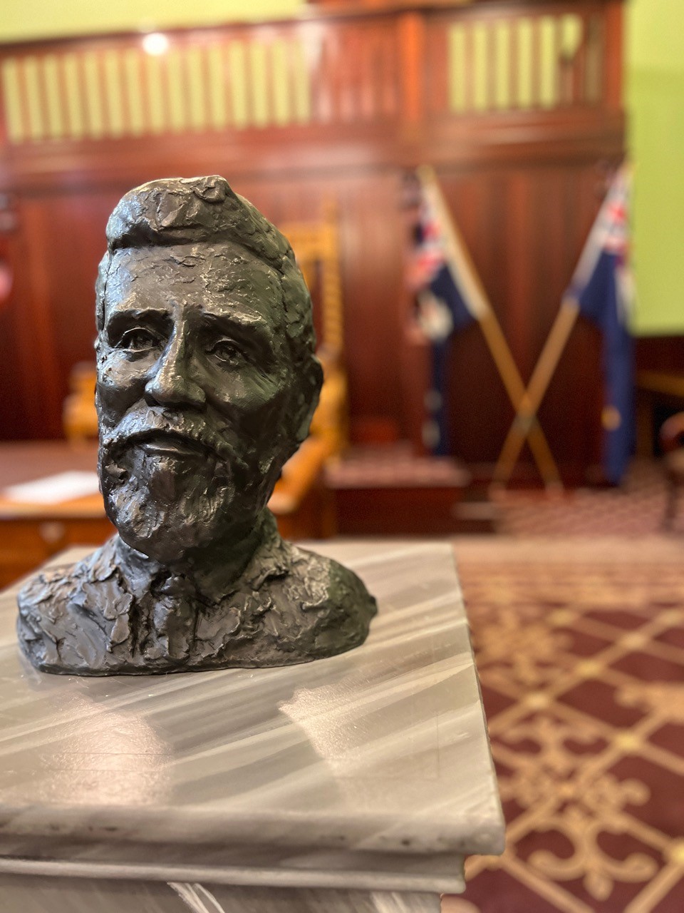 Thomas Price bust unveiled last week at Parliament House - FIFTY+SA